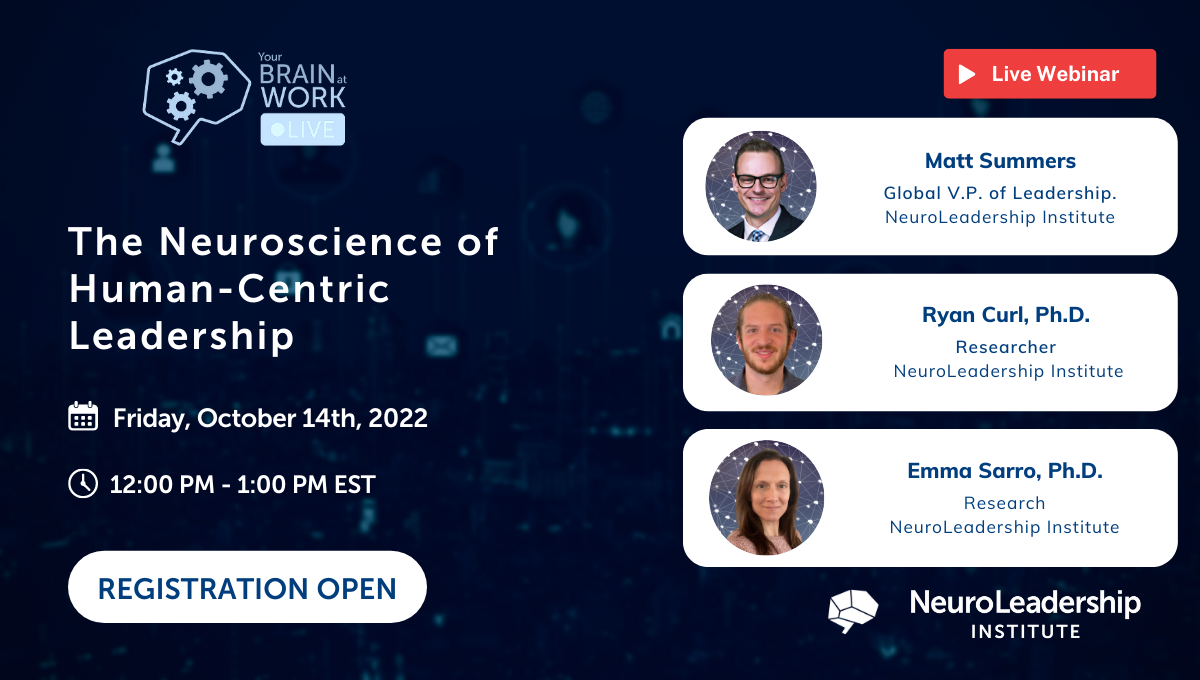 Your Brain at Work LIVE | The Neuroscience of Human-Centric Leadership